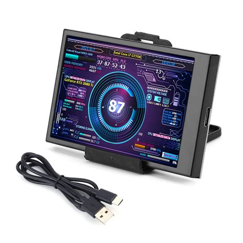 Pantalla Lcd Ips De 35 Pulgadas Aida64 Dual Type C Para Computadoras
