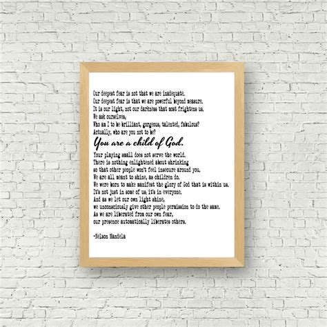 Our Greatest Fear Quote 11x14 Typewriter Print Etsy