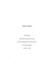 BUS Module Assignment Docx Module Assignment Holly Sagers Southern New Hampshire