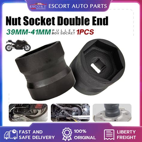 【cod】39mm 41mm Pulley Socket Box Scooter 12 Drive Hex Shape Double