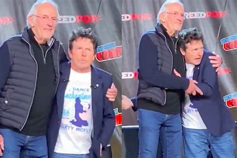 michael j fox and christopher lloyd retrouvailles émouvantes retour vers