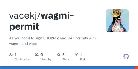 Github Vacekjwagmi Permit All You Need To Sign Erc2612 And Dai Permits With Wagmi And Viem