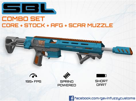 Nerf Sbl Combo Set Etsy