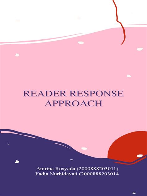 Reader Response Approach Pdf Teachers Experience