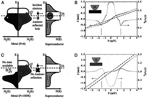 Andreev Reflection For The Two Extremes Of Spin Polarization P ϭ 0 Download Scientific