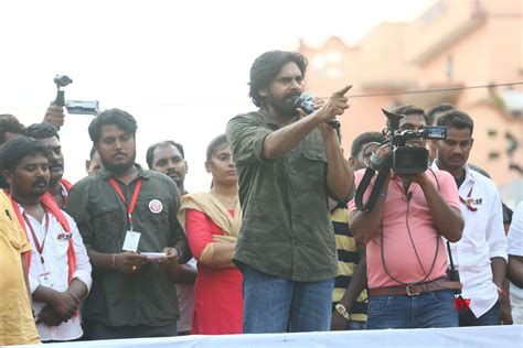 Janasena Chief Pawan Kalyan Porata Yatra In Saluru Gallery Social