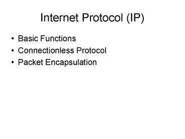 PPT Internet Protocol IP PowerPoint Presentation Free To Download Id 83f75a NmU3Z