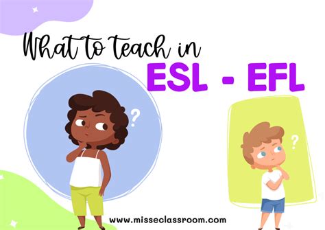 ESL EFL And ELA When Teaching English Miss E Classroom