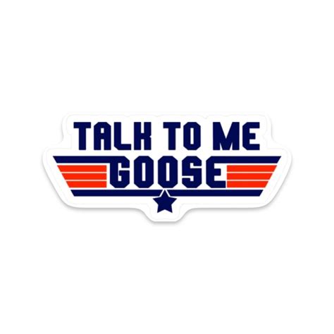 Top Gun Talk To Me Goose Sticker Apple