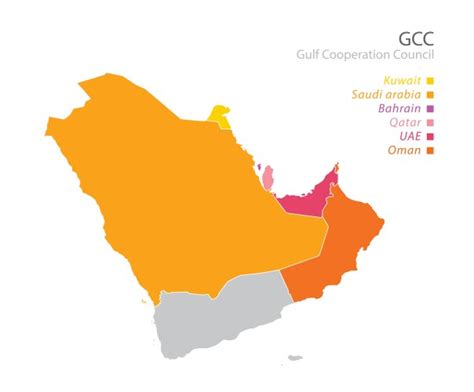 Gcc Map Vector Images