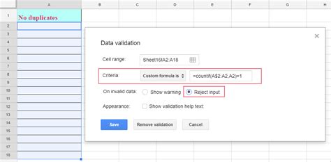 How To Prevent Duplicate Entry In Google Sheets