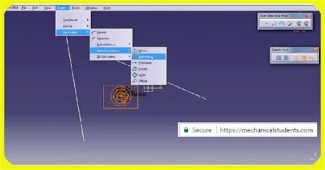 How To Use Symmetry Constraint In Catia V5 Catia Tutorials