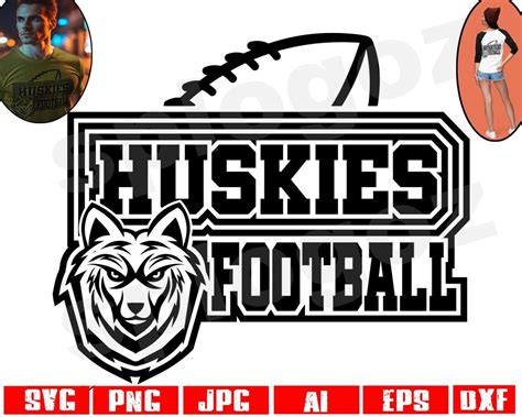 Huskies Football Svg Husky Football Svg Huskies Football Png Husky