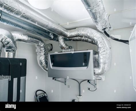Contemporary Home Heating Ventilation And Air Conditioning HVAC System With Modern Control