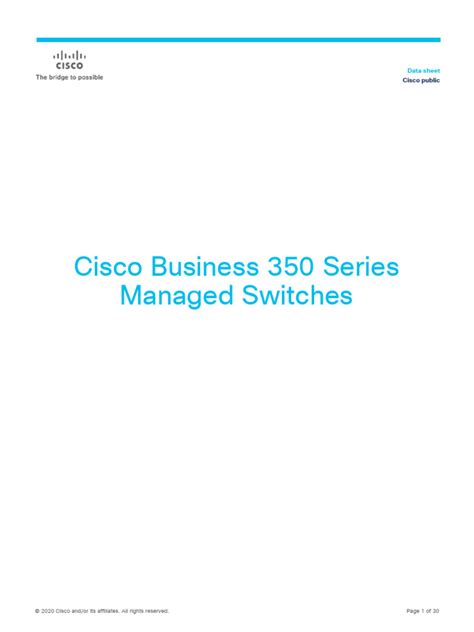 Cisco Business 350 Series Managed Pdf Computer Network I Pv6