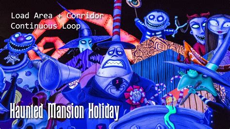 Haunted Mansion Holiday Load Area And Corridor Loop Youtube