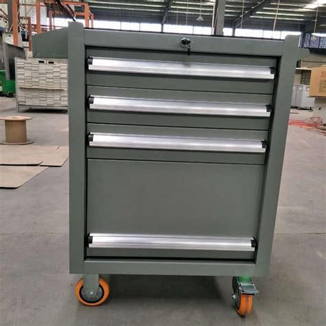 移动式铁皮工具柜 钢制工具柜 车间工具储存柜 哔哩哔哩