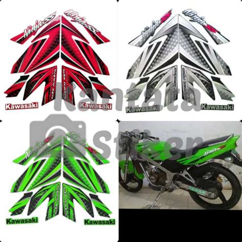 STIKER STRIPING LIS LES BODY MOTOR KAWASAKI NINJA SS 2013 STANDAR FULL