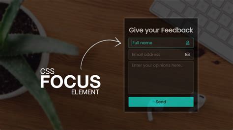 Feedback Form Design In Html And Css Css Focus Element