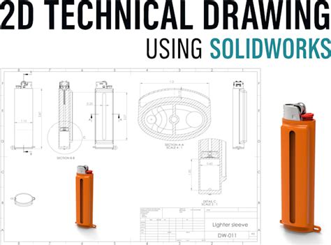 Do 2d Technical Drawing Of Your 3d Model Using Solidworks By Engrmunawarkhan Fiverr