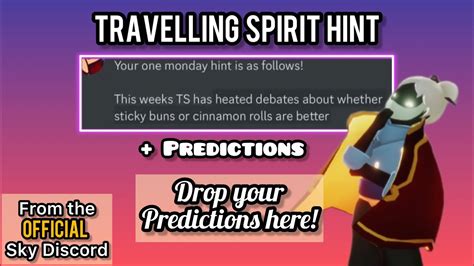 OFFICIAL TRAVELLING SPIRIT HINT TS Predictions Sky CoTL YouTube