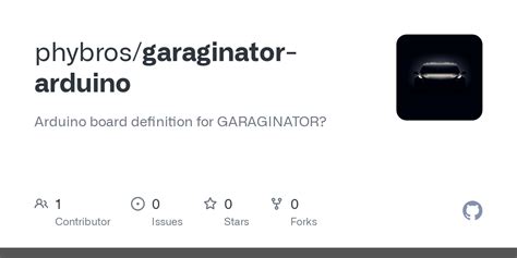 GitHub Phybros Garaginator Arduino Arduino Board Definition For