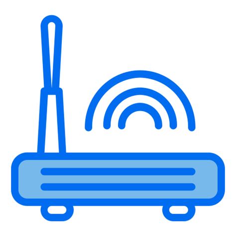 Router Device Generic Blue Icon