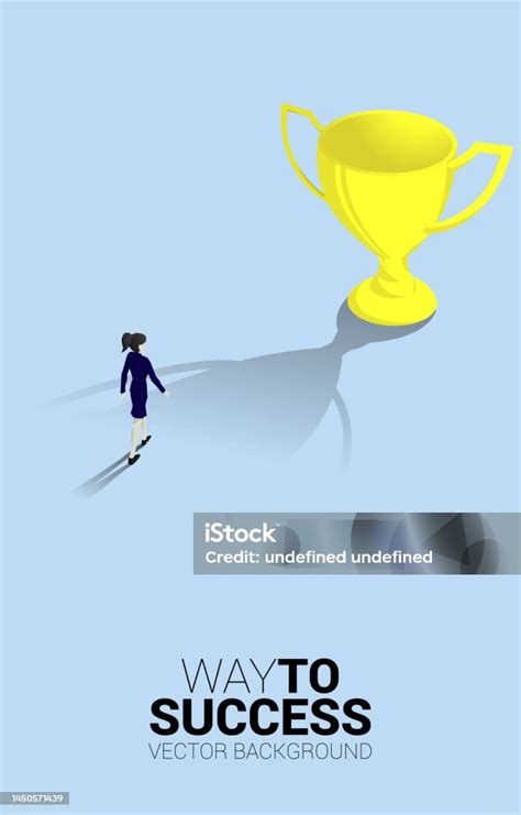 황금 트로피를 향해 걸어가는 사업가의 실루엣 사업 방향과 미션 비전을 위한 개념 개념에 대한 스톡 벡터 아트 및 기타 이미지 개념 개념과 주제 걷기 Istock