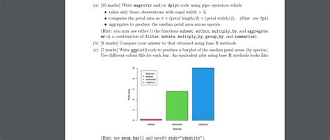 Solved A 10 Marks Write Magrittr Andor Dplyr Code Using