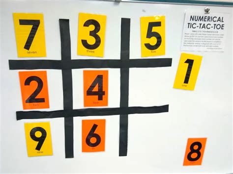 Numerical Tic Tac Toe Math Love