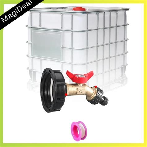 Magideal Ibc Tote Fittings Ibc Tote Adapter 275 330 Gallon 60mm Water