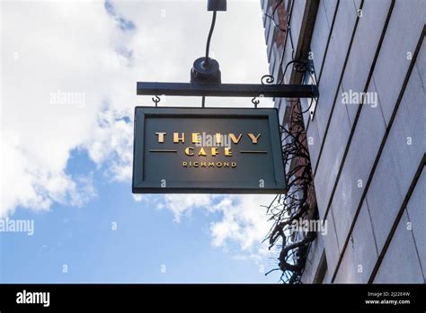 Sign Outside The Ivy Cafe In Richmond Upon Thames Surreyenglanduk