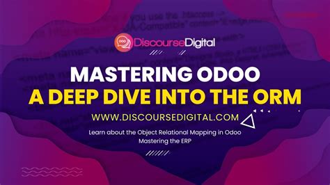 A Deep Dive Into Odoos Orm Youtube