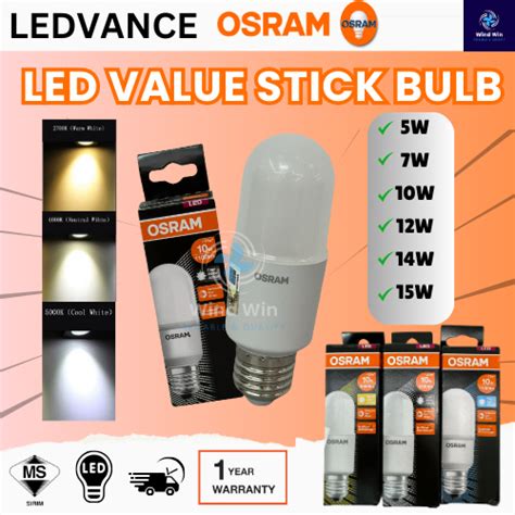 Osram Ledvance Led Value Stick Bulb E E W W W W W W Warm White Cool White