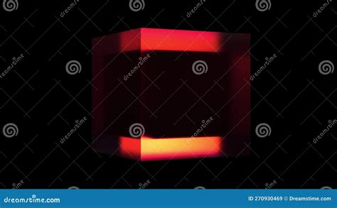 Glass Cube Stock Illustration Illustration Of Rotating 270930469