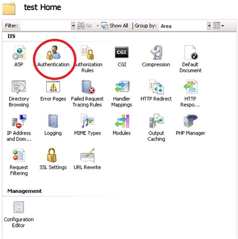 password protecting a directory in iis 7 jordansphere