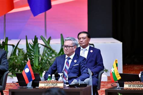 ທ່ານ ທອງສະຫວັນ ພົມວິຫານ ລັດຖະມົນຕີກະຊວງການຕ່າງປະເທດ ເເຫ່ງ ສປປ ລາວ ເຂົ້າຮ່ວມ ກອງປະຊຸມພົບປະ