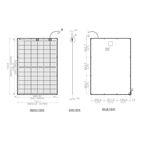 Semi Flexible Rv Solar Panel 260w With Monocrystalline Solar Cells