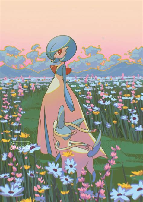 Gardevoir And Sylveon Pokemon Drawn By Milkshreds Danbooru