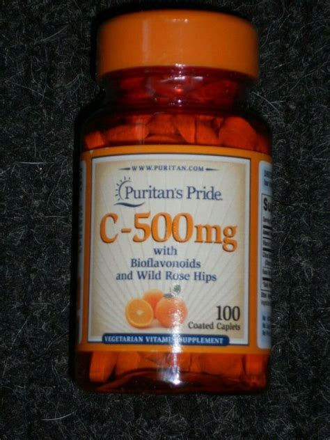 Puritans Pride Vitamin C 500 Mg With Bioflavonoids And Rose Hips 100