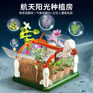 儿童阳光房种植全新太空主题观察窗盆栽科学实验套装种子种菜植物 阿里巴巴