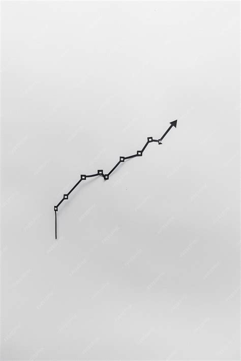 a simple line graph on a light gray backdrop depicting market growth