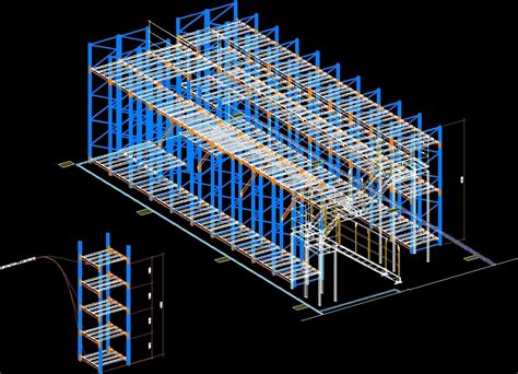Pallet Rack D Dwg Model For Autocad Designs Cad My Xxx Hot Girl