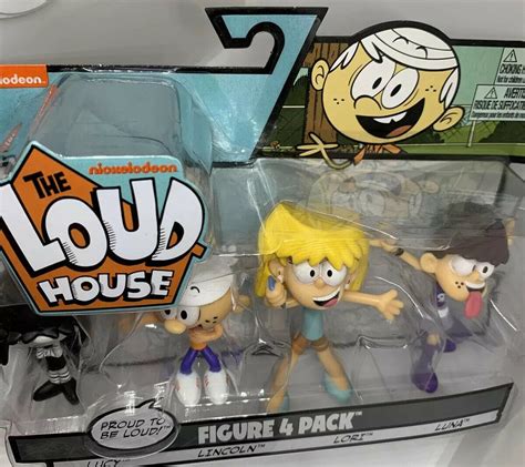 The Loud House Figure 4 Pack Lincoln Lori Lucy Luna Action Figure