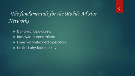 Mobile Ad Hoc Networks Ppt Download