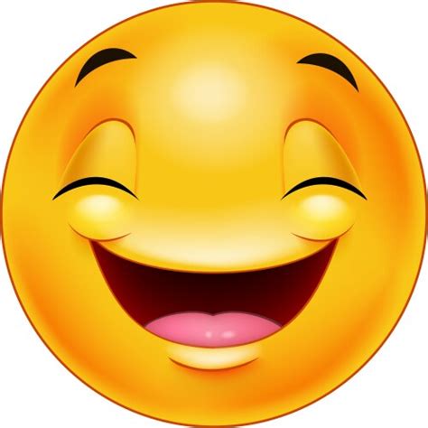 Laughing Emoticon Royalty Free Vector Image VectorStock