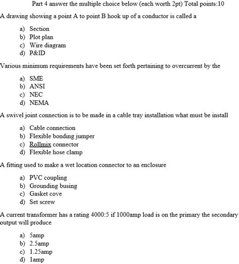 SOLVED Part 4 Answers The Multiple Choice Questions Below Each Worth