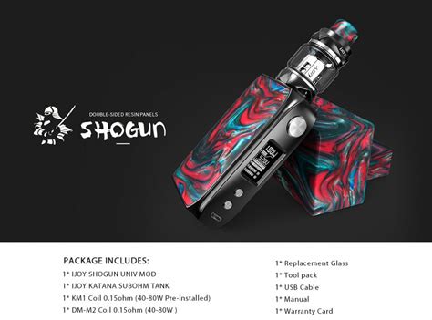 Ijoy Shogun Univ Kit ელექტრონული სიგარეტები Esigareti