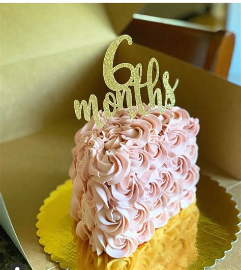 Half Cake For 6 Month Celebration By Cakesbylizet