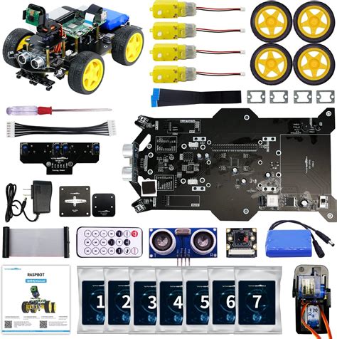 Buy Yahboom Robot Car Kit Raspbot Smart Robotic For Raspberry Pi B DIY Programming Starter